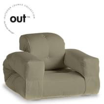 HIPPO, an armchair or a sofa, that turns into a comfortable extra futon ...