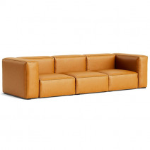 MAGS SOFA SOFT, modules in leather, inverted seams, create your own sofa