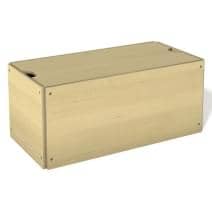 STACK storage box made of solid laminated wood, proposed in many finishes