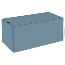 STACK storage box made of solid laminated wood, proposed in many finishes