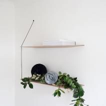 STEDGE, et minimalistisk hylle system 3 hyller: total høyde 160 cm, med ...