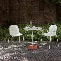 TERRAZZO: kvadratisk eller rundt bord, elektroaldrende stål, TERRAZZO ...