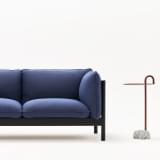 BOWLER: compact side table made in steel and solid granit base. HAY