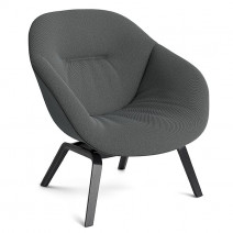 ABOUT A LOUNGE CHAIR - ref. AAL83 SOFT version - low backrest, feet ...