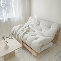 ROOTS 140: en kompakt 140 cm sofa som kan gjøres om til en seng. Massiv ...