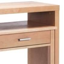 CONSOLE DESK - pure white painted wood or oak, by Leonhard Pfeiffer ...