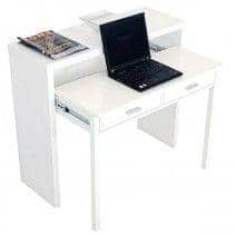 CONSOLE DESK - pure white painted wood or oak, by Leonhard Pfeiffer ...