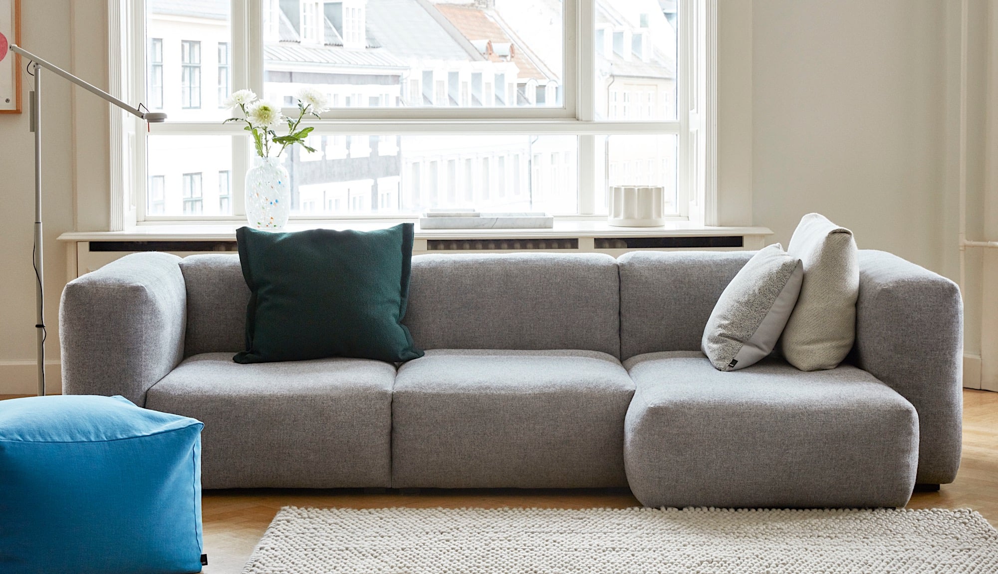 MAGS Sofá, combinaciones de módulos, telas y pieles, HAY