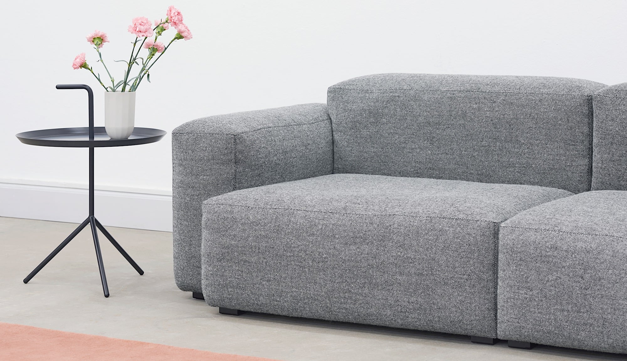 Sofa MAGS SOFT en tissu ou en cuir, les modules. HAY